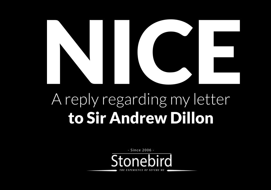 NICE : a Reply Regarding my letter to Sir Andrew Dillon