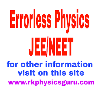 Errorless Physics book for JEE and NEET - RK PhysicsGuru