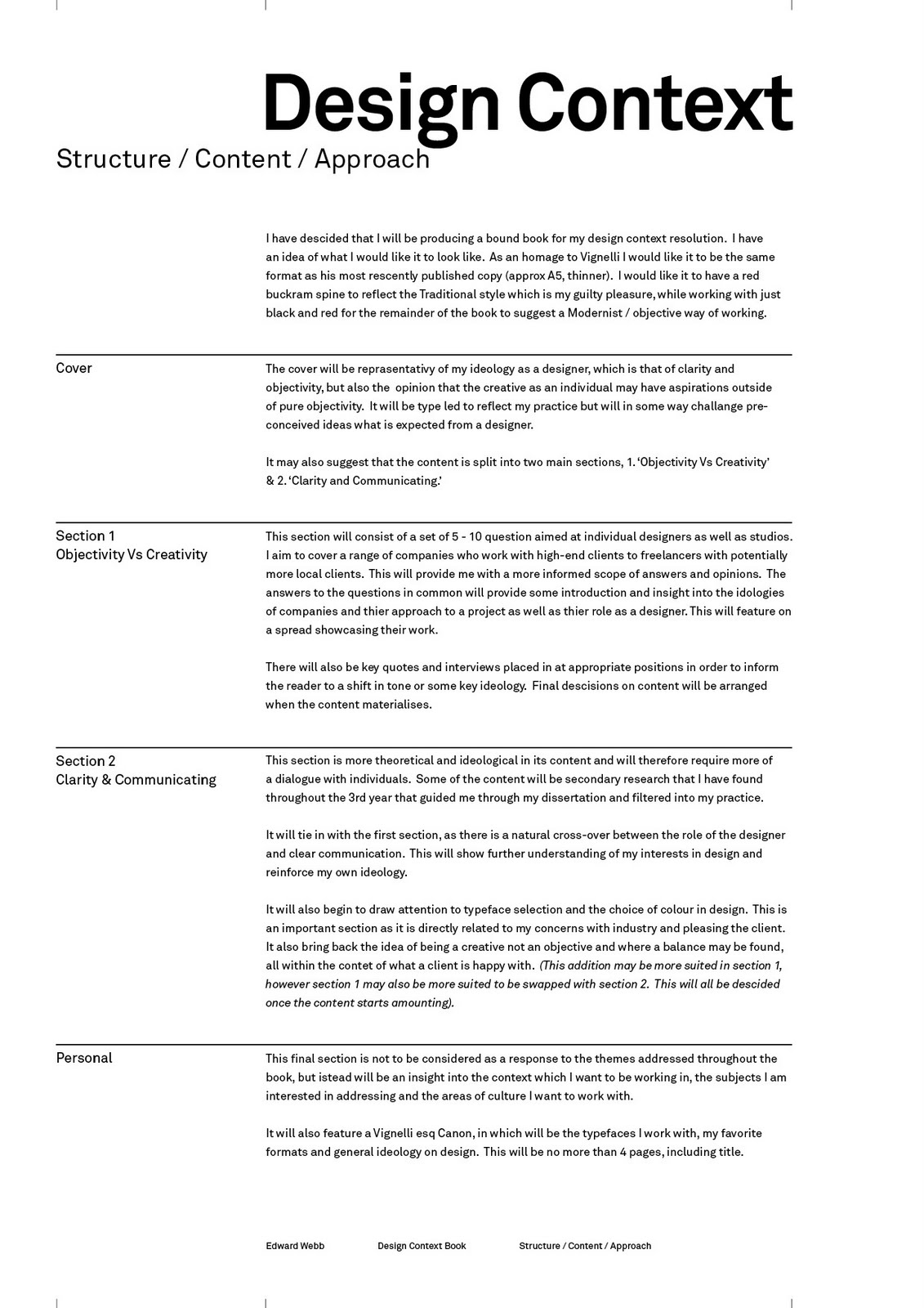 FMP: Design Context : Context Planning