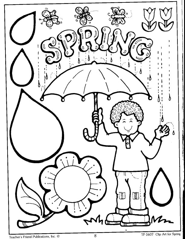 Fichas de Inglés para niños: Fichas Spring