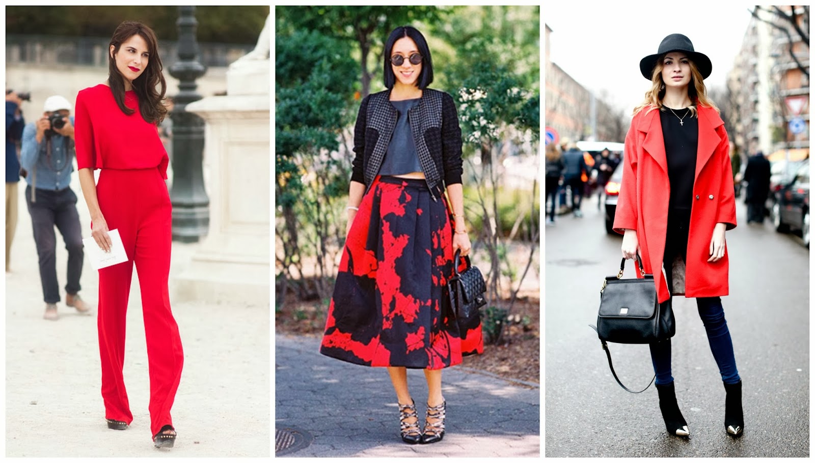 INSPIRACION EN ROJO + COLLAGE - Así es la Moda