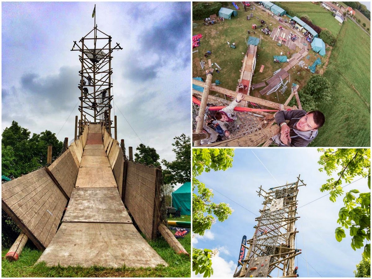 Ropes and Poles: Scoutsorama Tower - Belgian climbing wall/slide ...