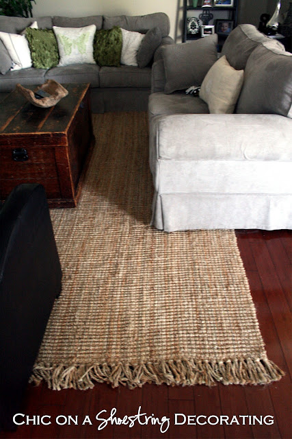Chic on a Shoestring Decorating: Let's cut a rug...