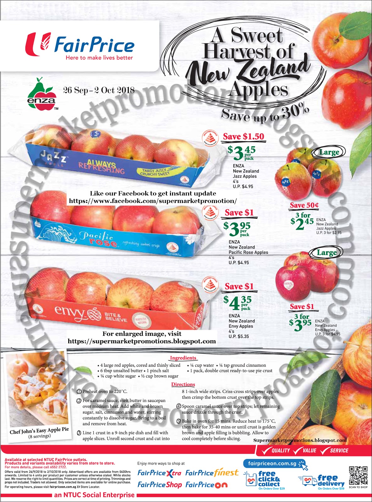 NTUC FairPrice New Zealand Apples 26 September - 02 October 2018 ...