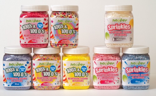 CAKE IT SWEET: Naturally coloured 100's & 1000's, Sprinkles and Pearls