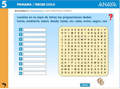 LAS CLASES DE LA PROFE MAR.: PREPOSICIONES Y CONJUNCIONES.