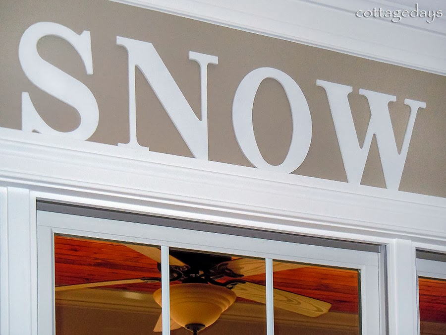 Cottage Days and Journeys: The "SNOW" Decorative Word Project