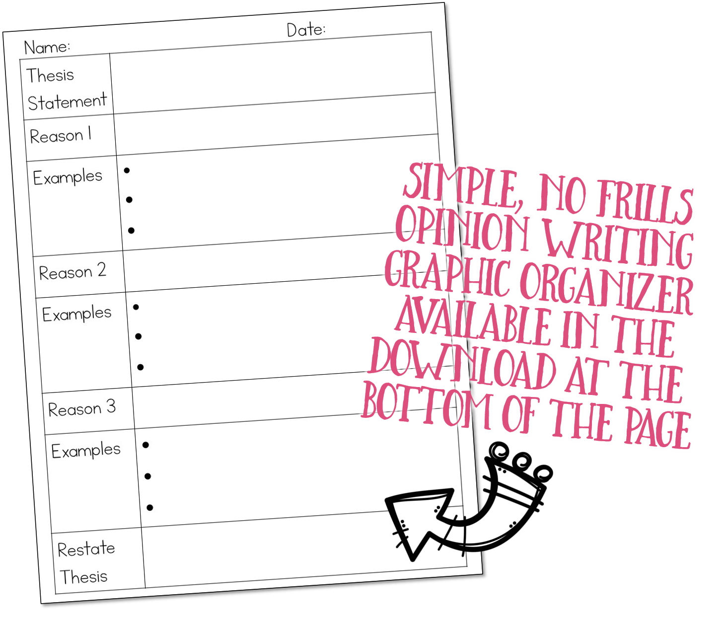 Help Your Students Organize their Opinion Writing with this Engaging ...