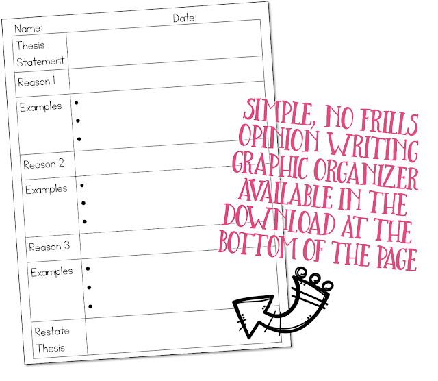 Help Your Students Organize their Opinion Writing with this Engaging ...