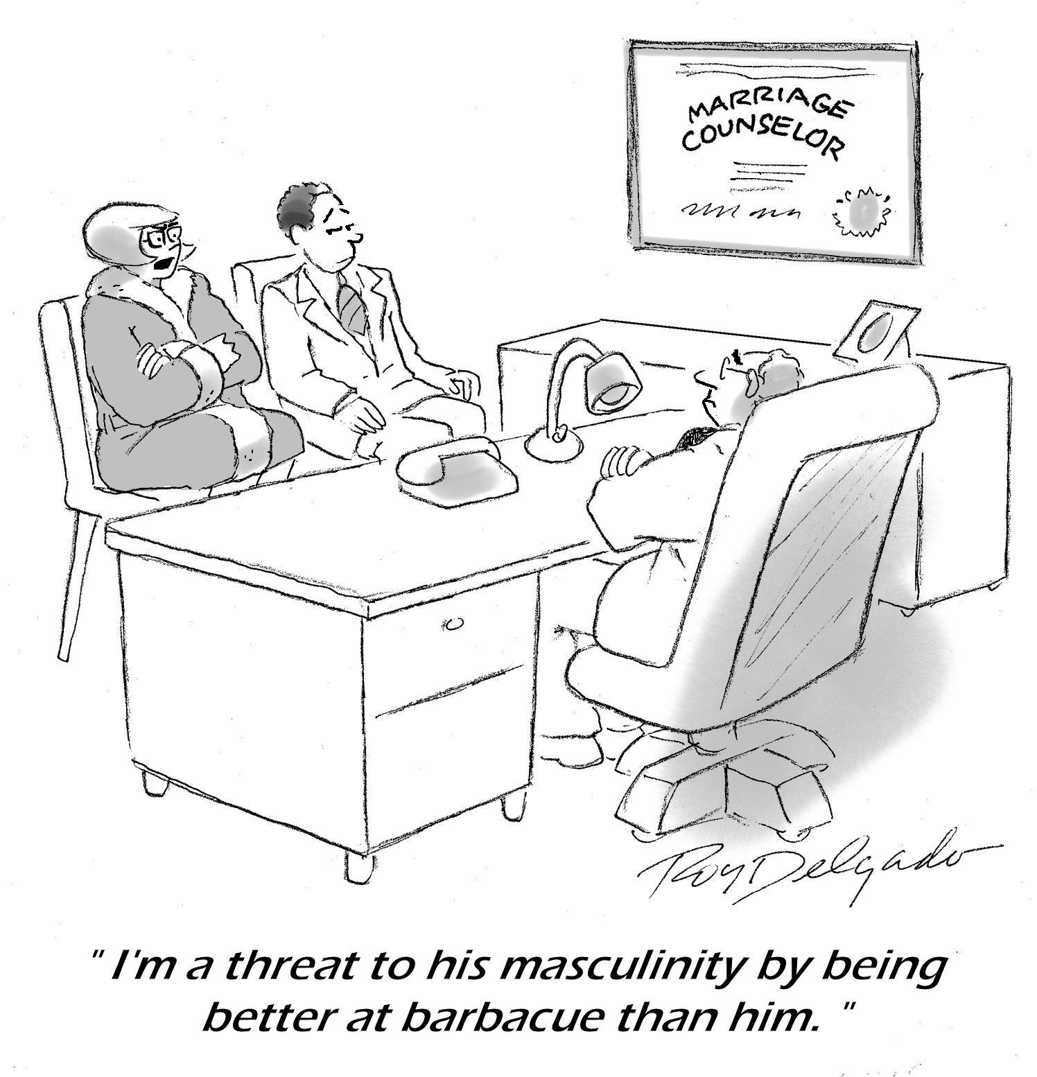 Plum Loco - Roy Delgado: Barbecue cartoon - Roy Delgado 19091