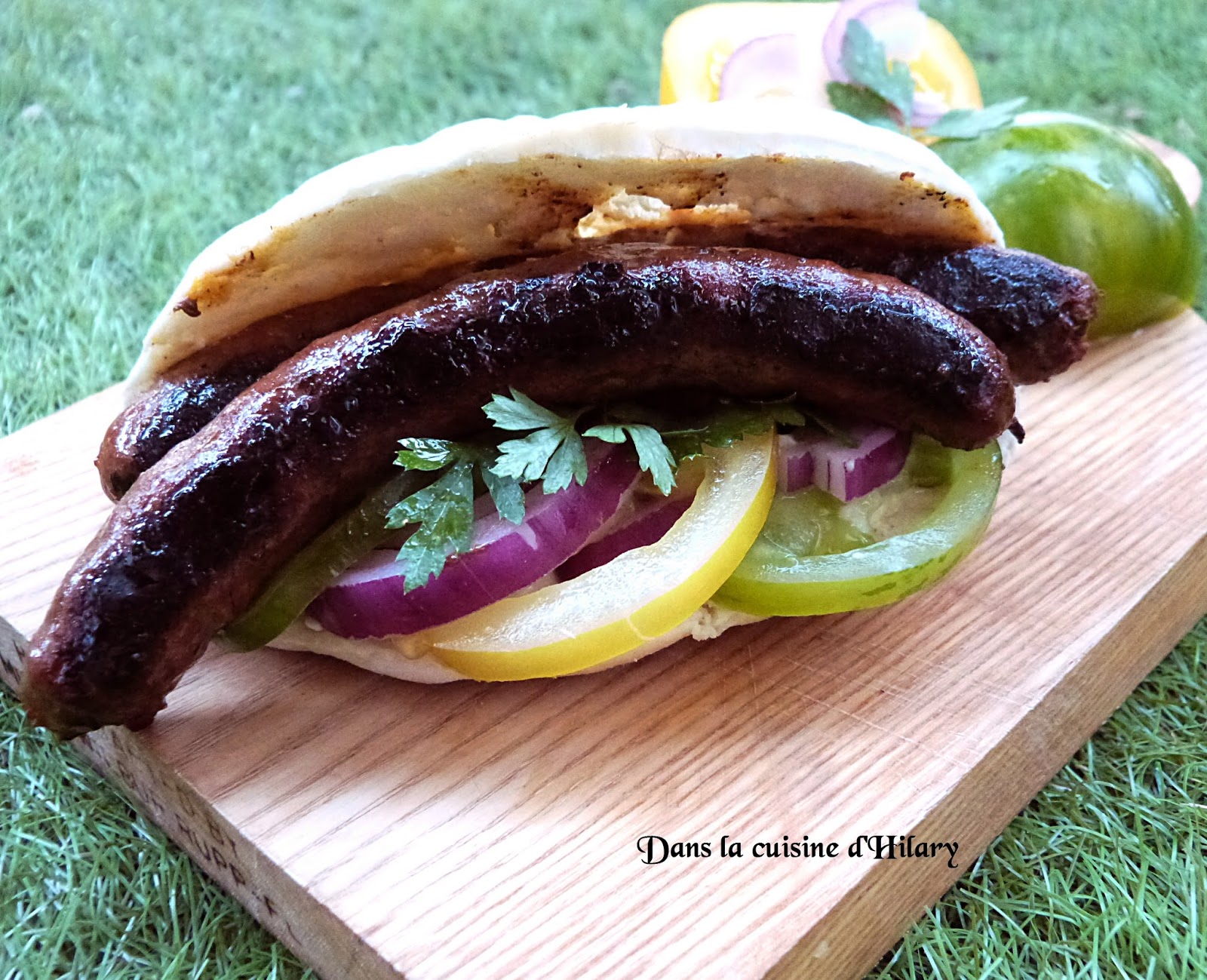 Dans la cuisine d'Hilary: Sandwich pita houmous merguez aux saveurs ...