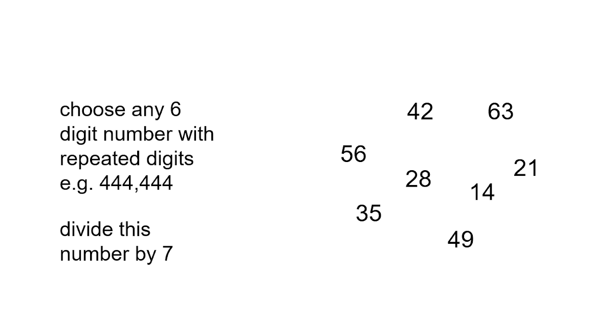 MEDIAN Don Steward mathematics teaching: dividing by 7