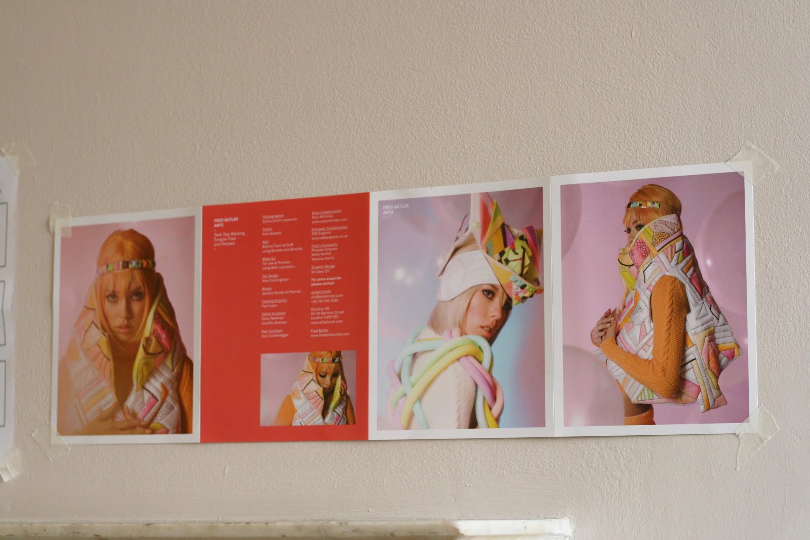 fredbutlerstyle: Thurs 23 Feb: Backstage at Fred Butler AW12 by Emily Beard