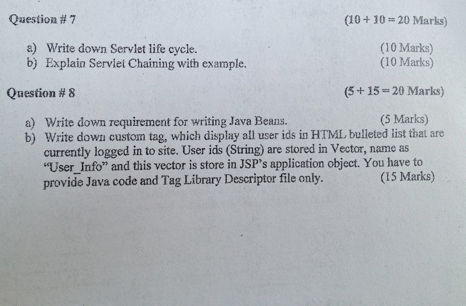 Punjab University Past Papers: May 2014