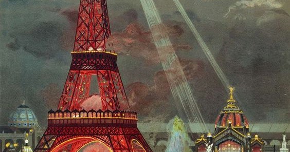 Insights and Sounds: The Red Eiffel Tower