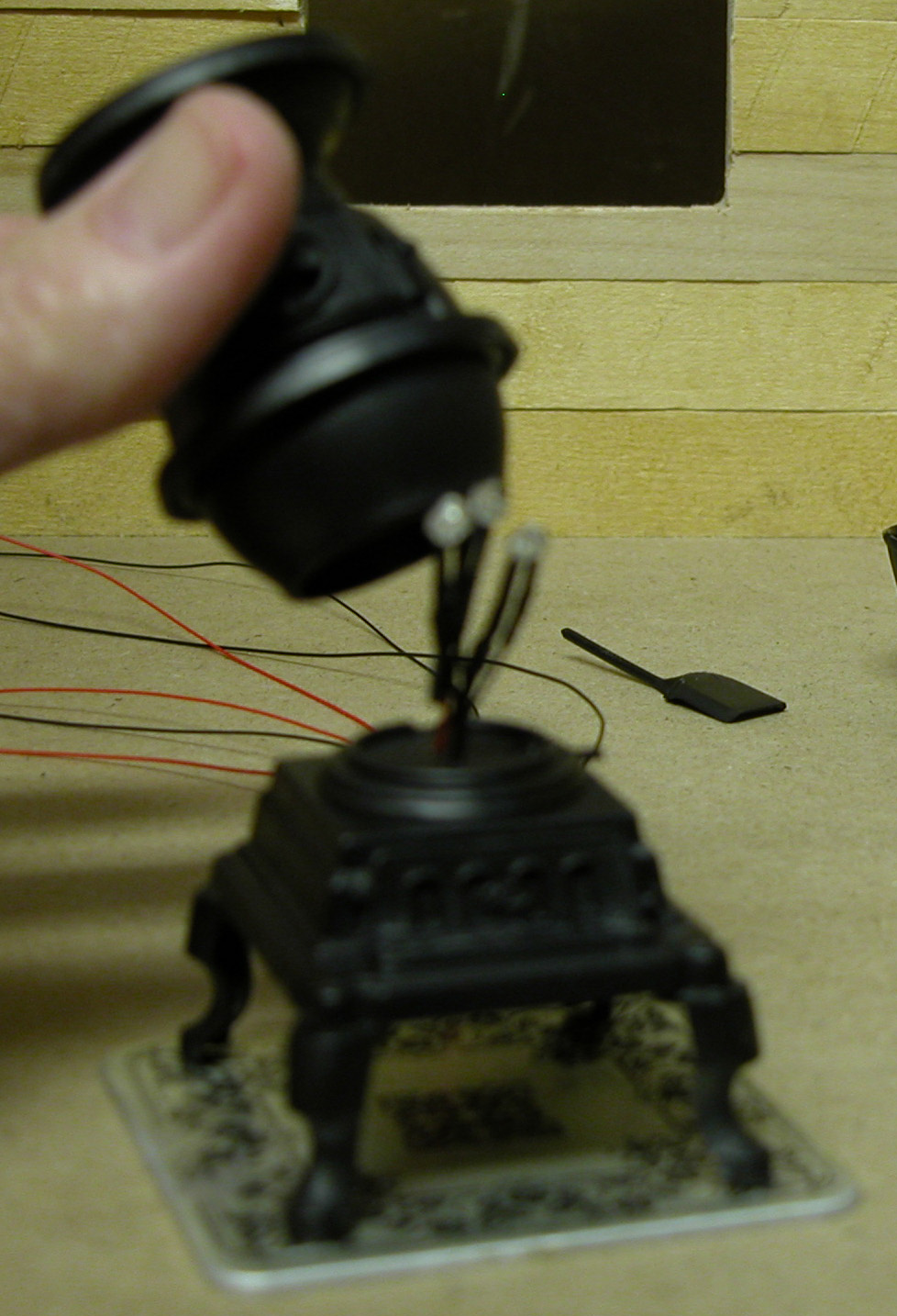 LED wiring for Dollhouse Miniatures: Part 5 Constructing Fixtures