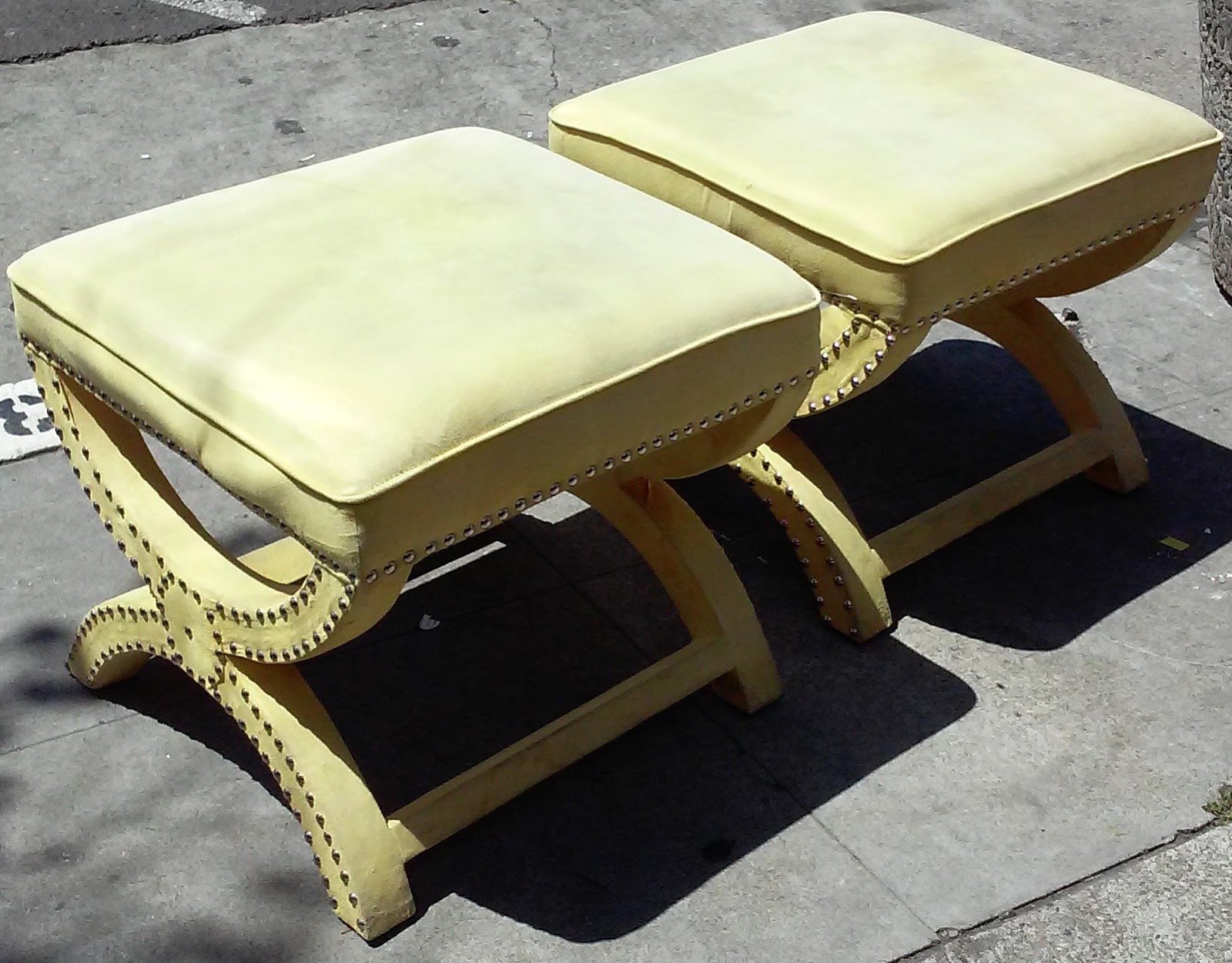 UHURU FURNITURE & COLLECTIBLES: SOLD Roman Style Designer Benches - $50 ...