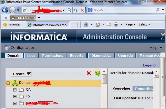 My professional and personal blog: Informatica Server Administration