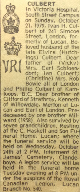 Culbert Family History: April 2018