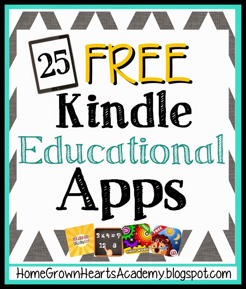 Home Grown Hearts Academy Homeschool Blog: Free Kindle Educational Apps