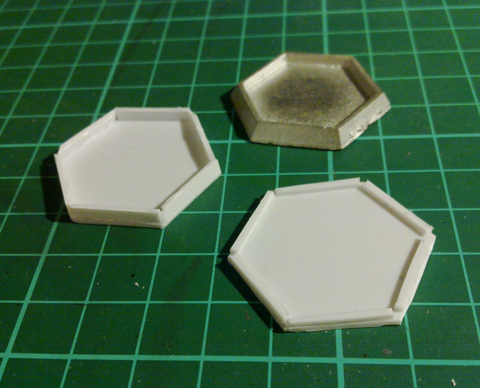Project mumblings: Home made hex bases