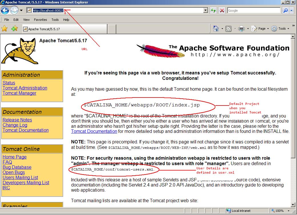 Working with Tomcat Server