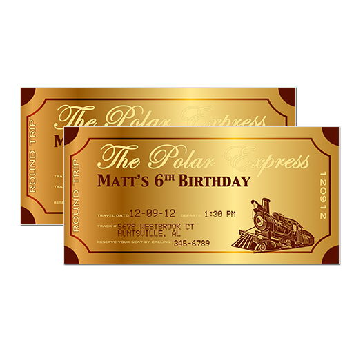 Belle Announces: Polar Express Party Invitation is Complete!!