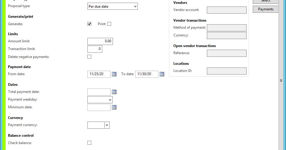 YouMSDAX: Payment proposal in ax 2012