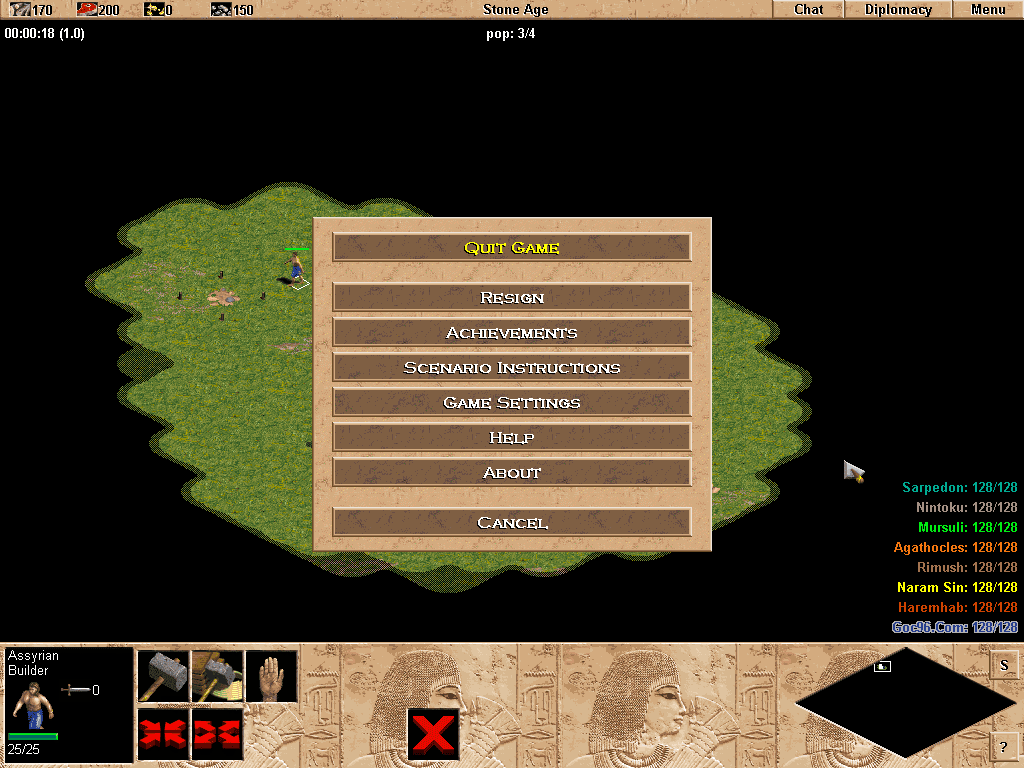 Đại cương đế chế - Modul và menu chính