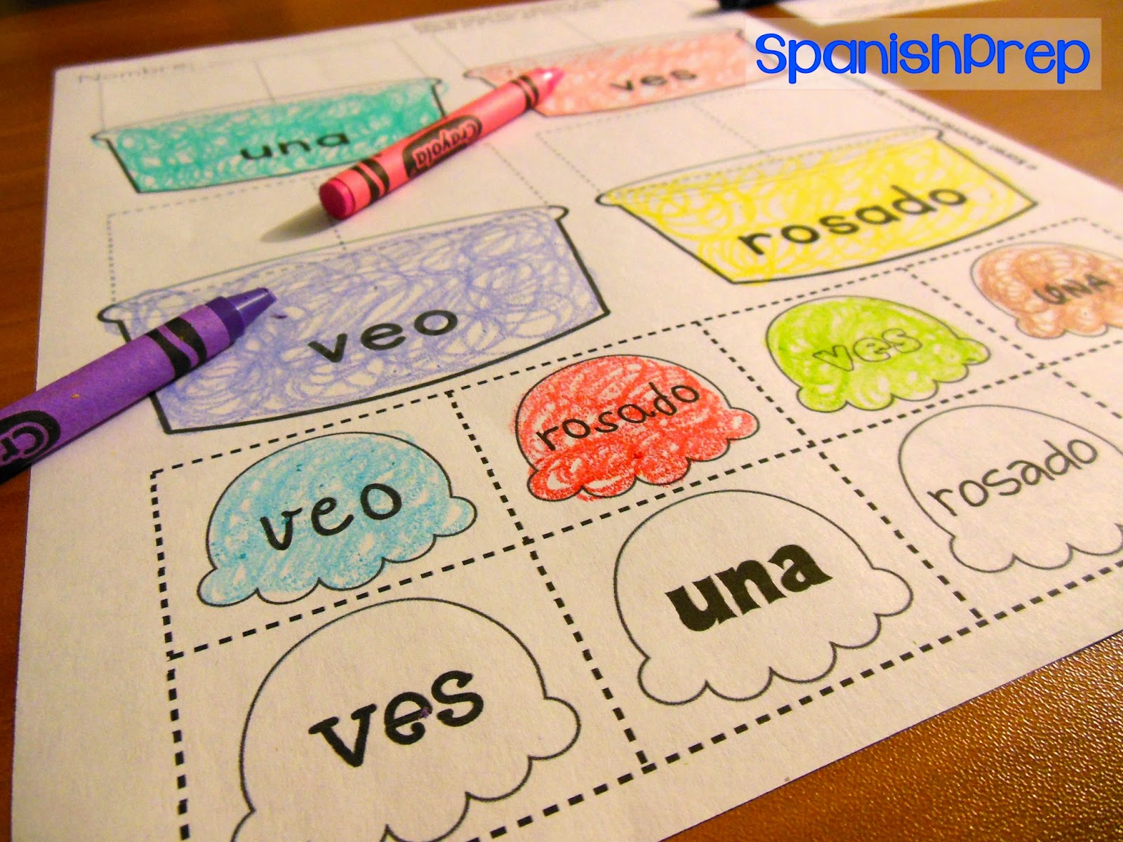 SpanishPrep Blog: I Scream for "Ice Cream" Sight Words