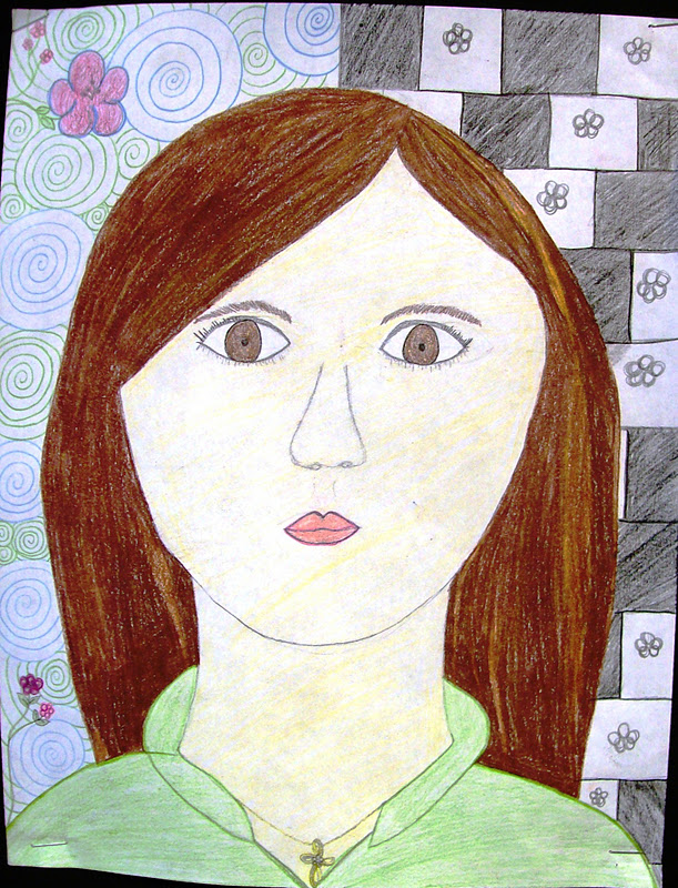 Art at Midway Middle School: Self Portraits