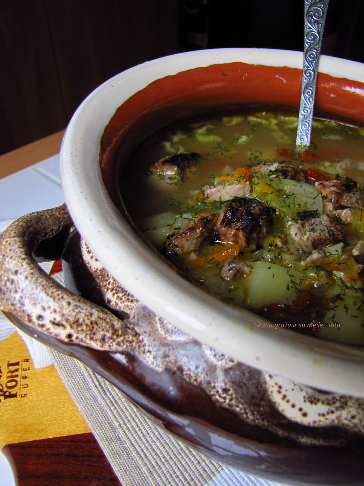 Ritos receptai : Kopūstienė su šašlykais