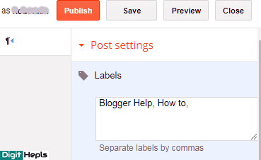 What is a Label in Blogger and How to Add and Remove a Label | Digit Helps