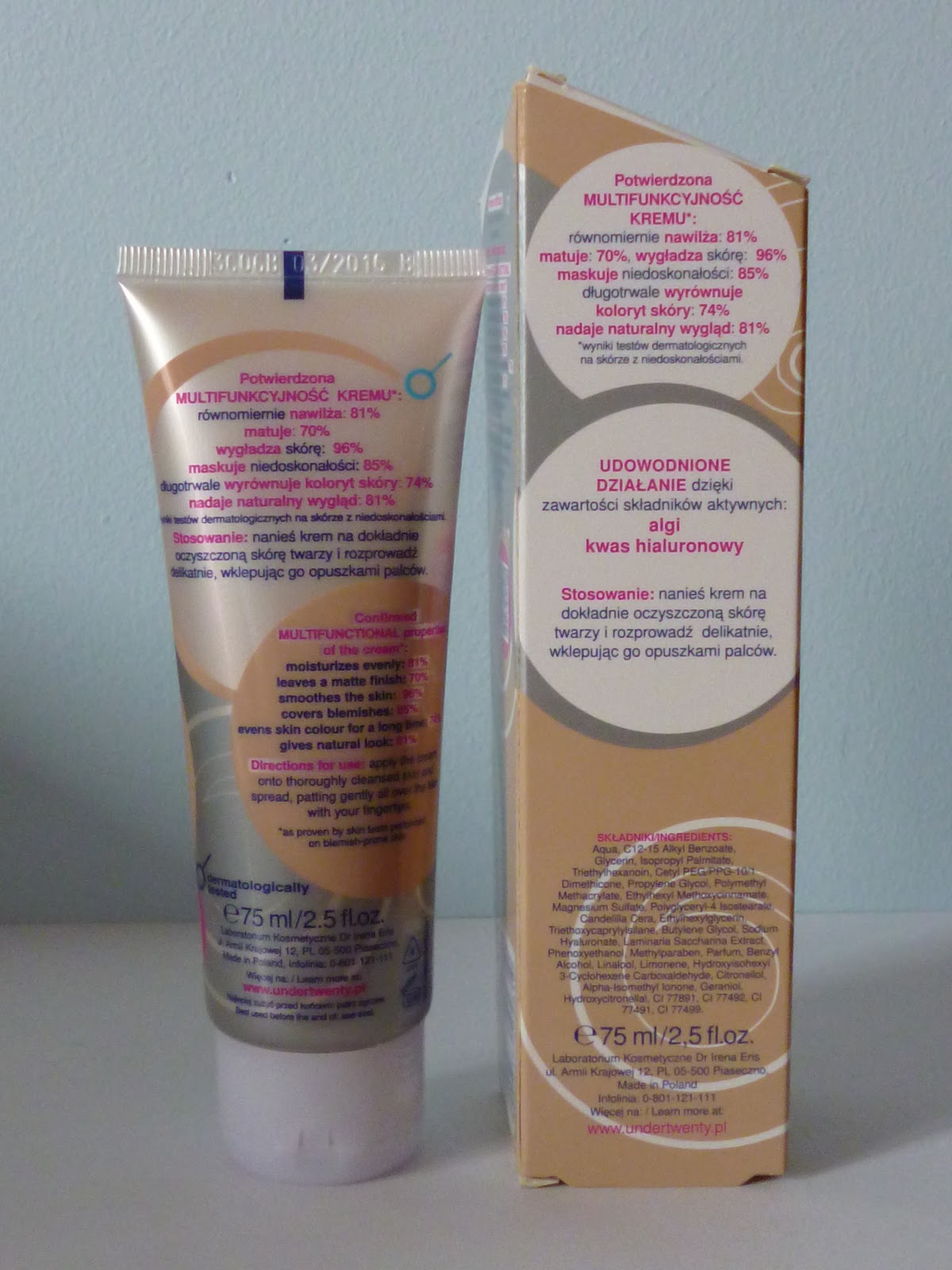 Under Twenty, Anti Acne, Multifunkcyjny antybakteryjny krem BB - lekki ...