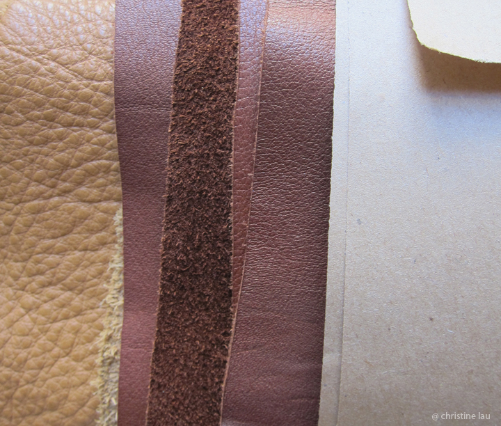 sew clau: Layers of leather.