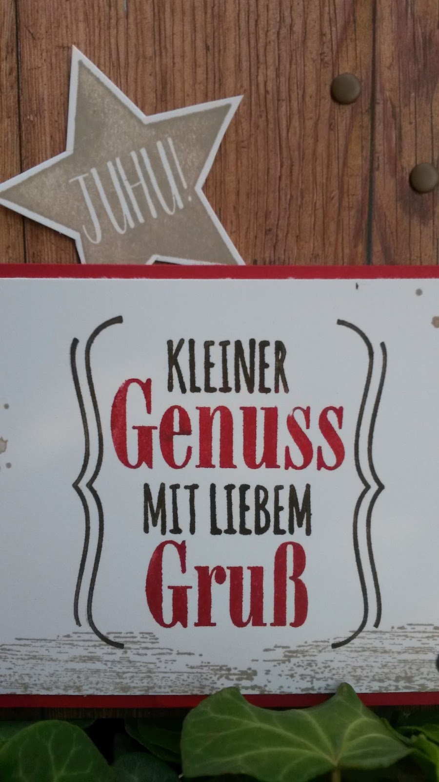 Stempelduett: Kleine Überraschung