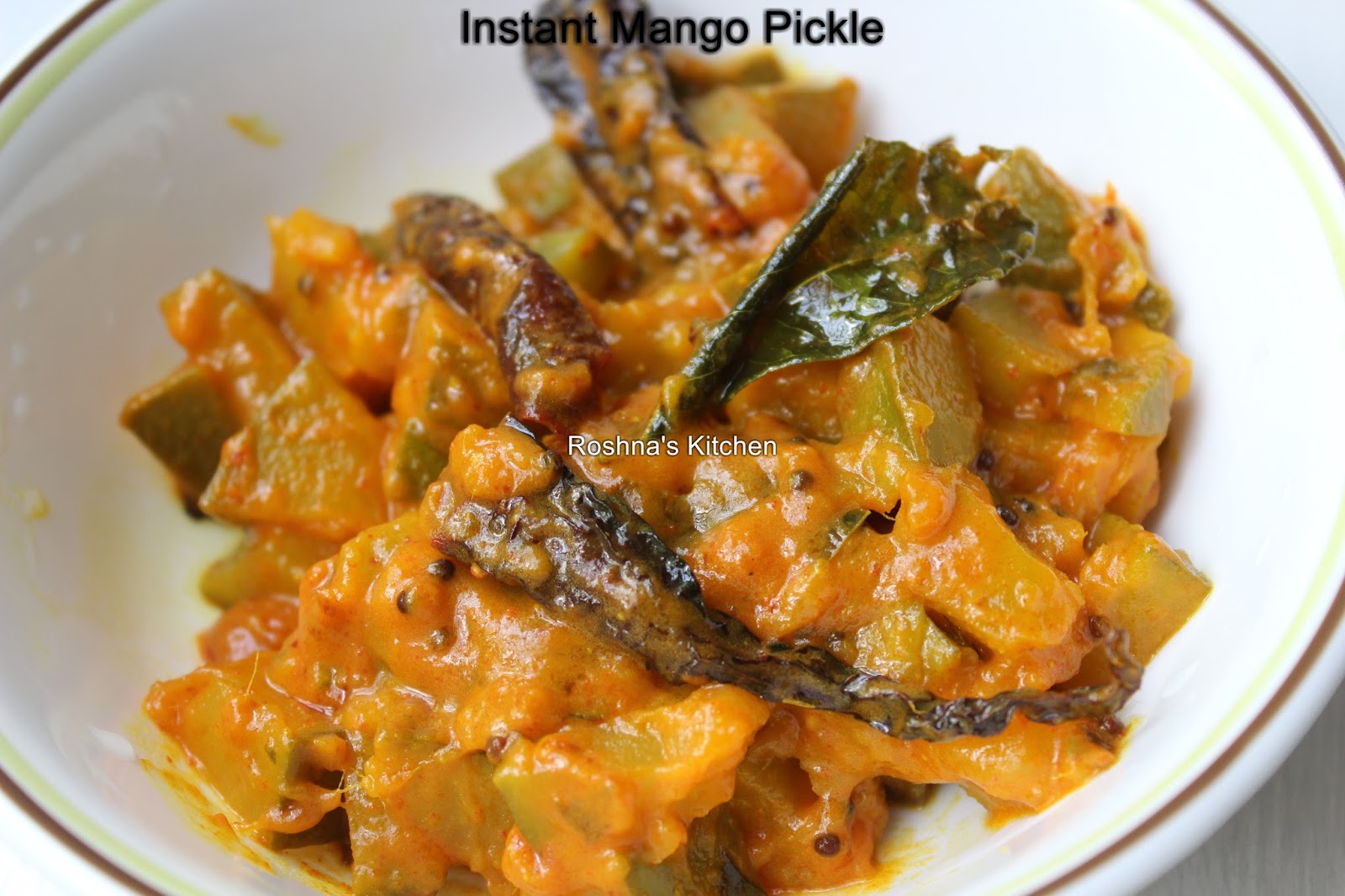 Instant Mango Pickle Recipe - Easycooktips