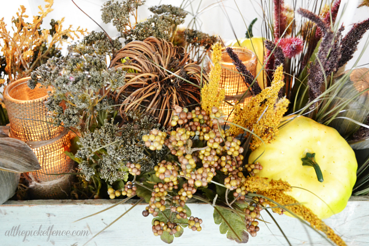 Fall Filled Tool Box Centerpiece