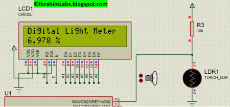 IbrahimLabs: Simple Photometer (Light meter) using LDR and PIC ...