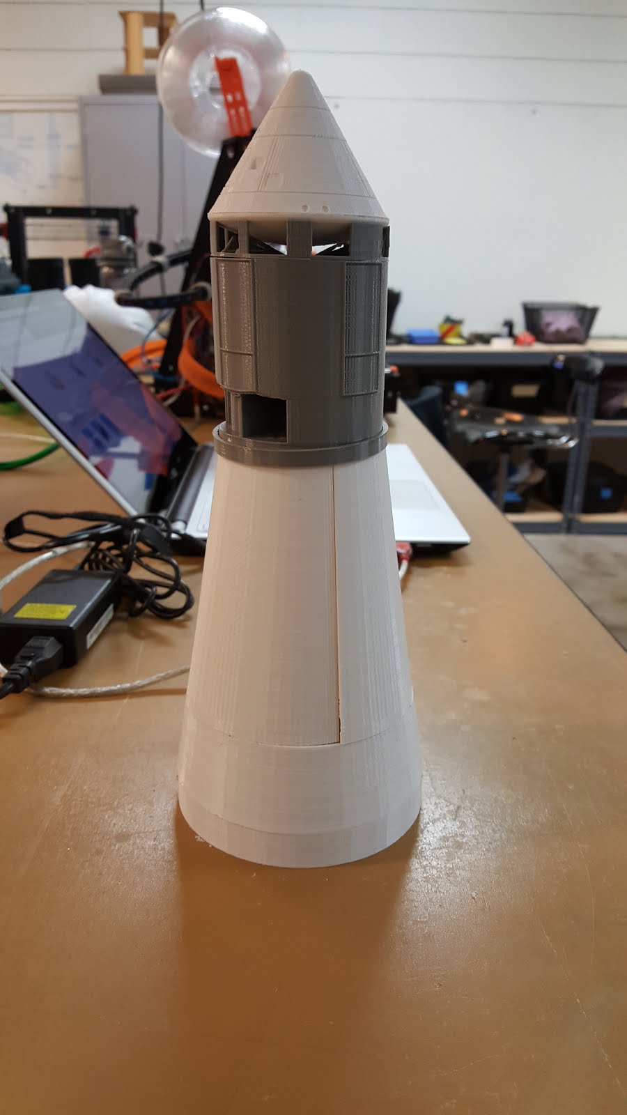 Art 578 Saturn V 3D printed model : Command Module and Lunar Module ...