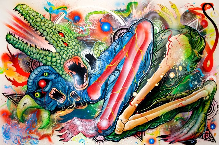 'Psychedelic Nightmare Paintings' by Skinner