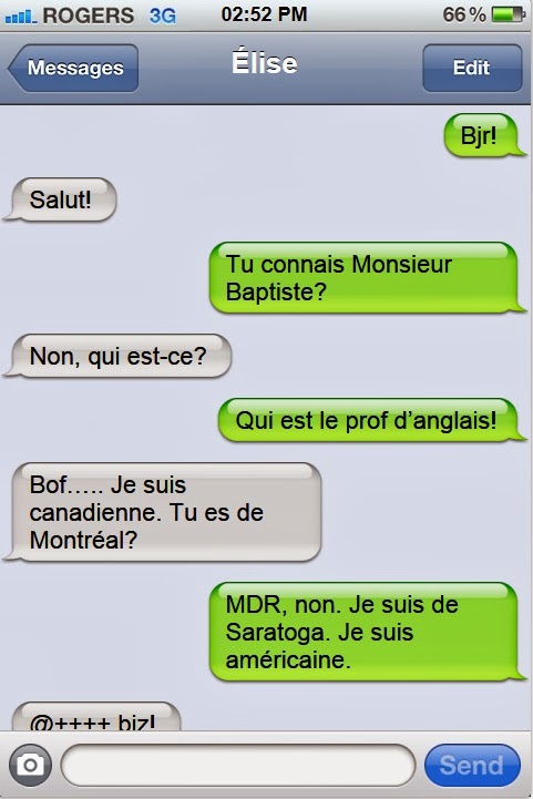 Les messages SMS | Mlle Decker's Class Blog