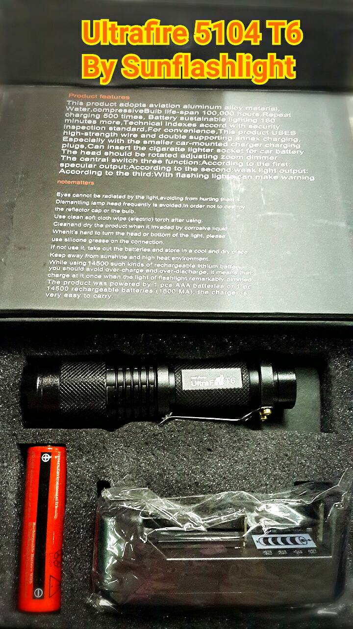 Sun Flashlight จำหน่าย ไฟฉายประสิทธิภาพสูง: ไฟฉายแรงสูงซูม Ultrafire PM ...