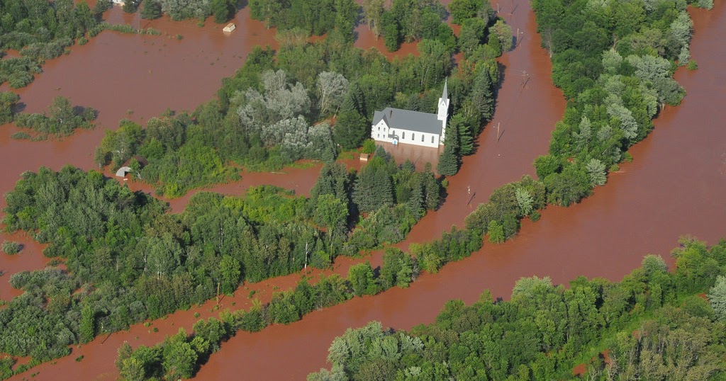 The Badger Catholic: Flood waters in northern Wisconsin surround Odanah ...