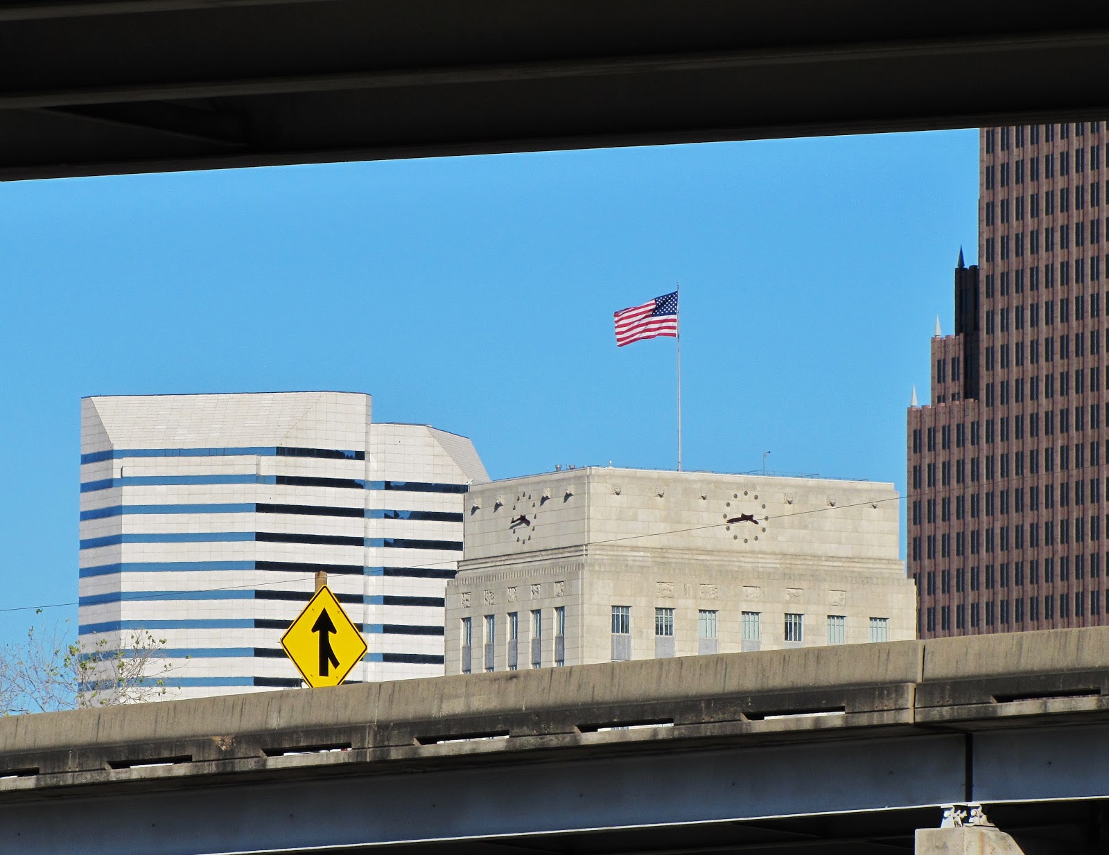 Houston in Pics: City Hall with flag