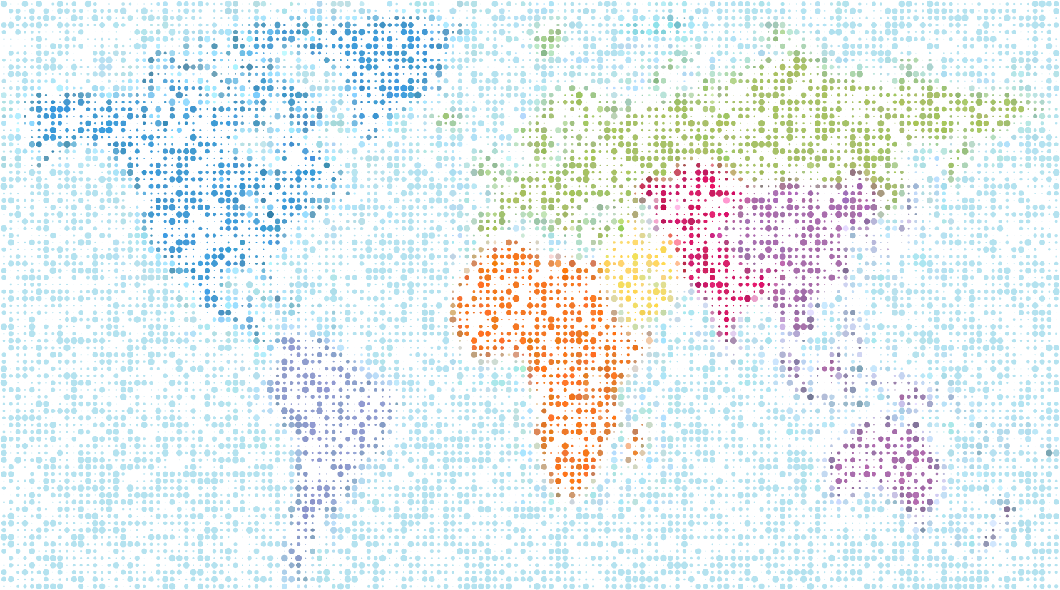 Eng. Shady Mohsen blog: World map with circles art work
