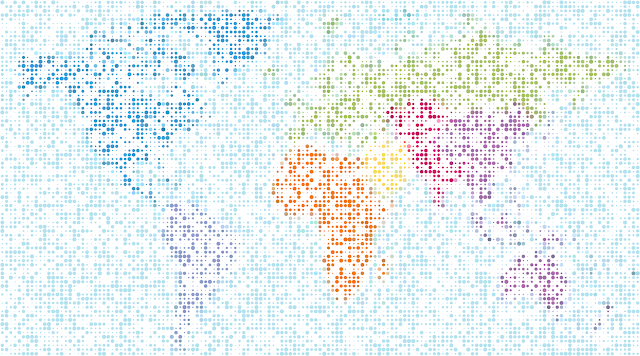 Eng. Shady Mohsen blog: World map with circles art work