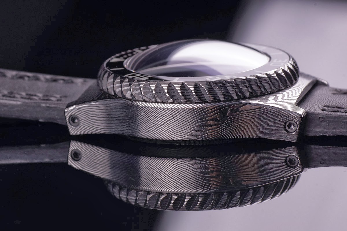 OceanicTime: H2O Watches ORCA Dress STAINLESS Damascus STEEL [a depth ...