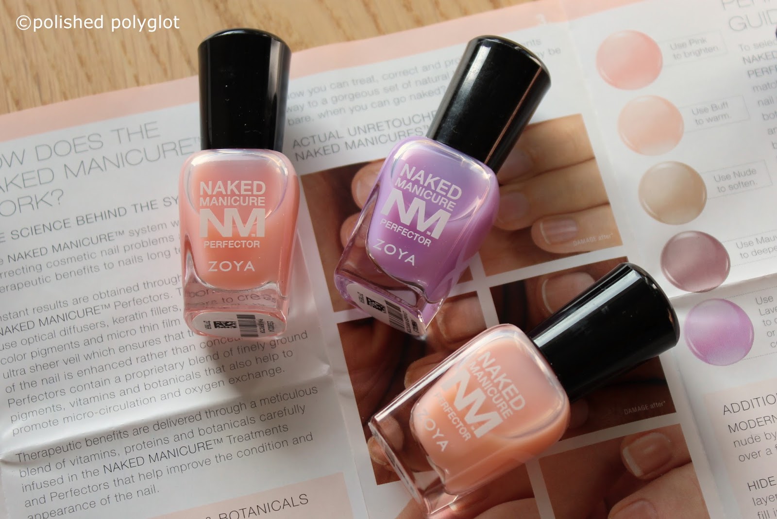 Zoya NAKED MANICURE - No polish polish / Polished Polyglot