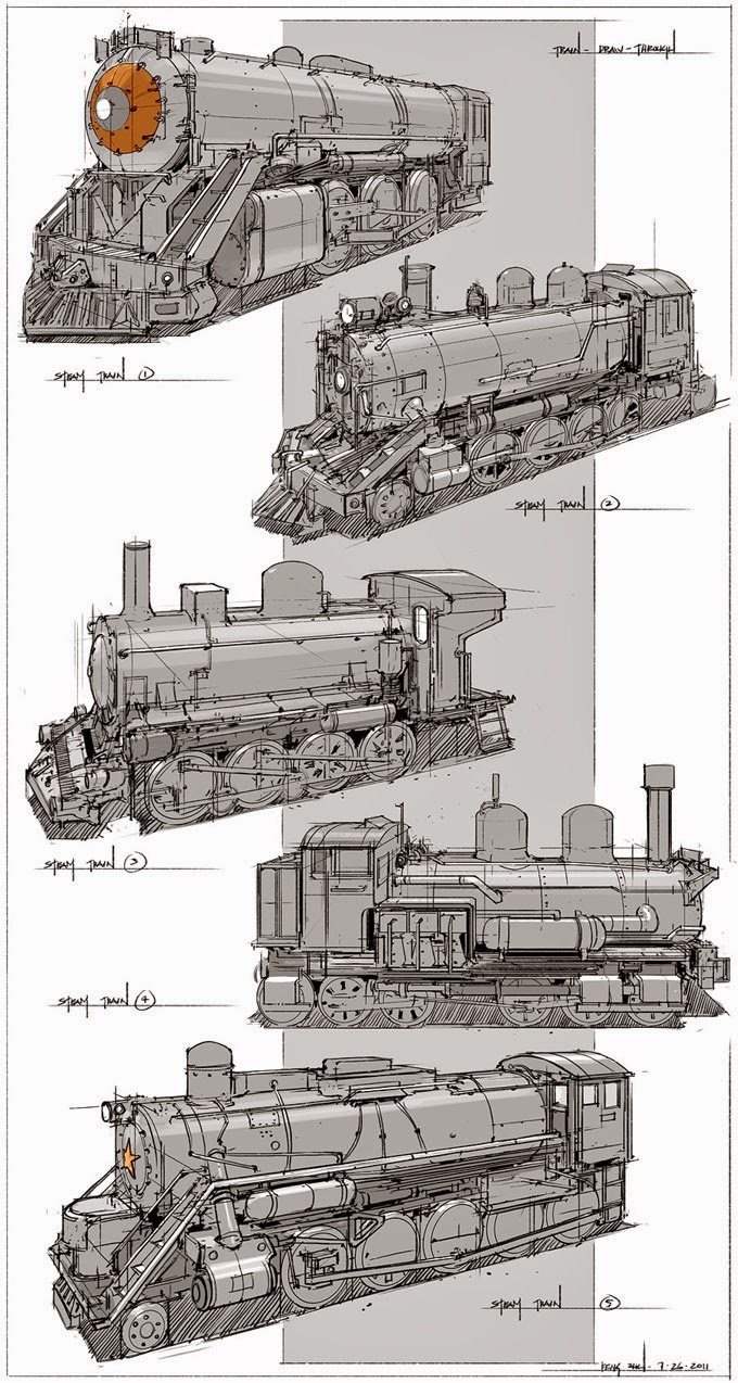 Just A Car Guy: really cool train art